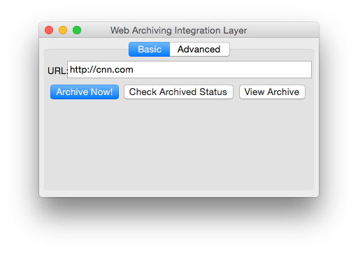 Web Archiving Integration Layer (WAIL)
